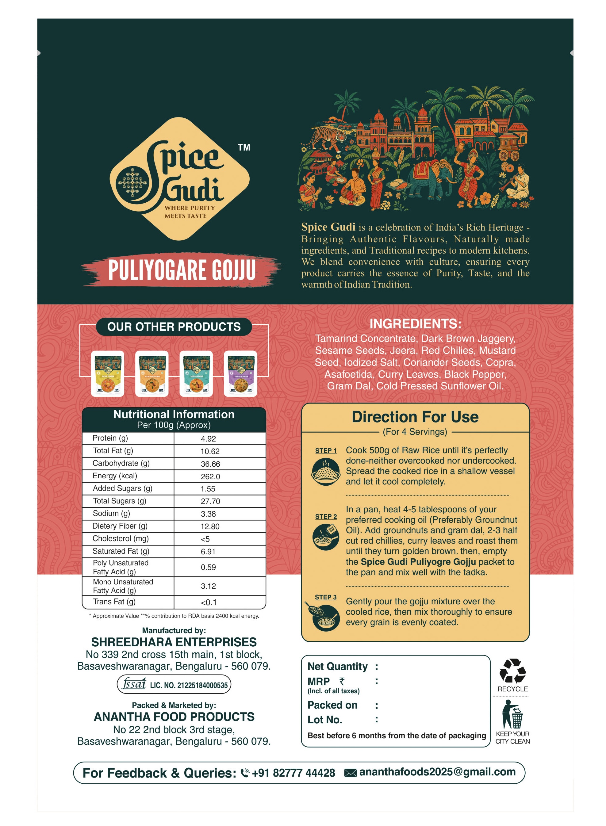 Spice Gudi Where Purity Meets Taste - Authentic South Indian Products